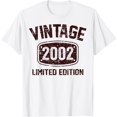 22 Years Old Vintage 2002 Limited Edition 22th Birthday Cotton T Shirt