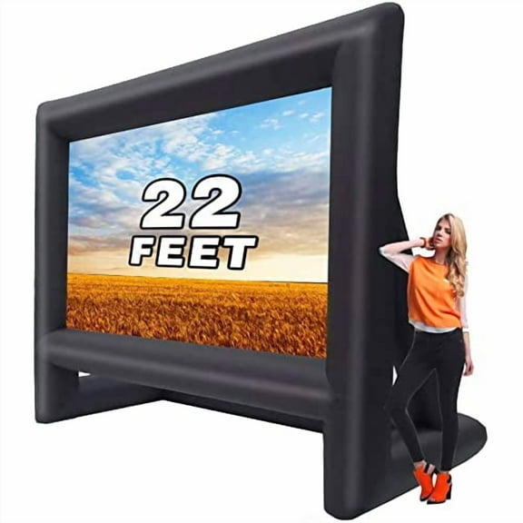 20 feet Inflatable Portable Projector Movie Screen - Huge Air-Blown ...