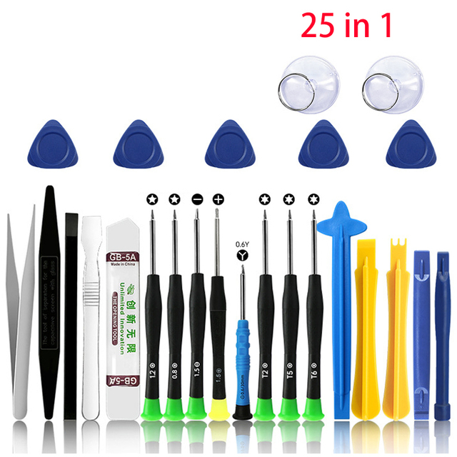 22 in 1 Mobile Phone Repair Tools Pry Opening Screwdriver Set for ...