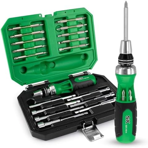 22-in-1 Ratcheting Screwdriver with Nut Drivers, 216-P Multi-bit ...