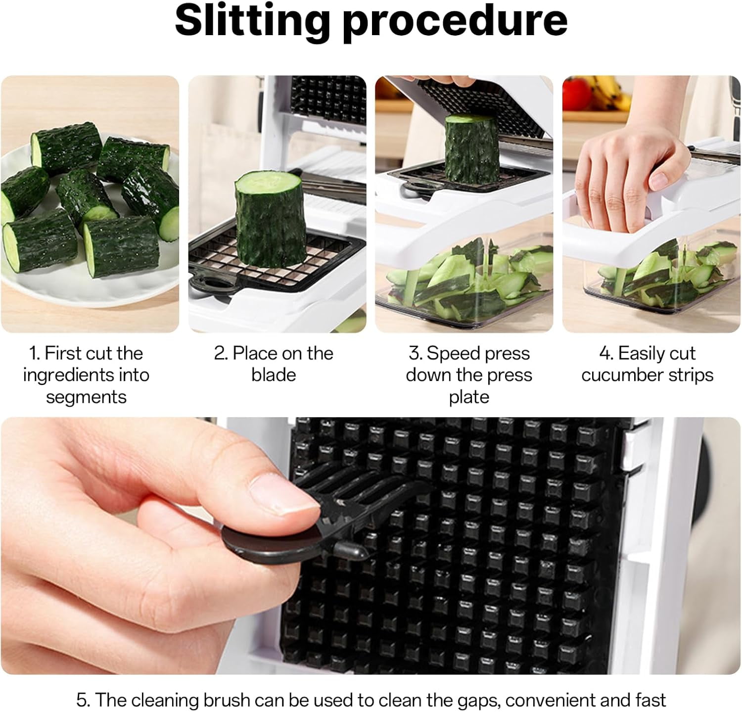 22-in-1 Vegetable Chopper with Container & Lid - Manual Hand Veggie ...