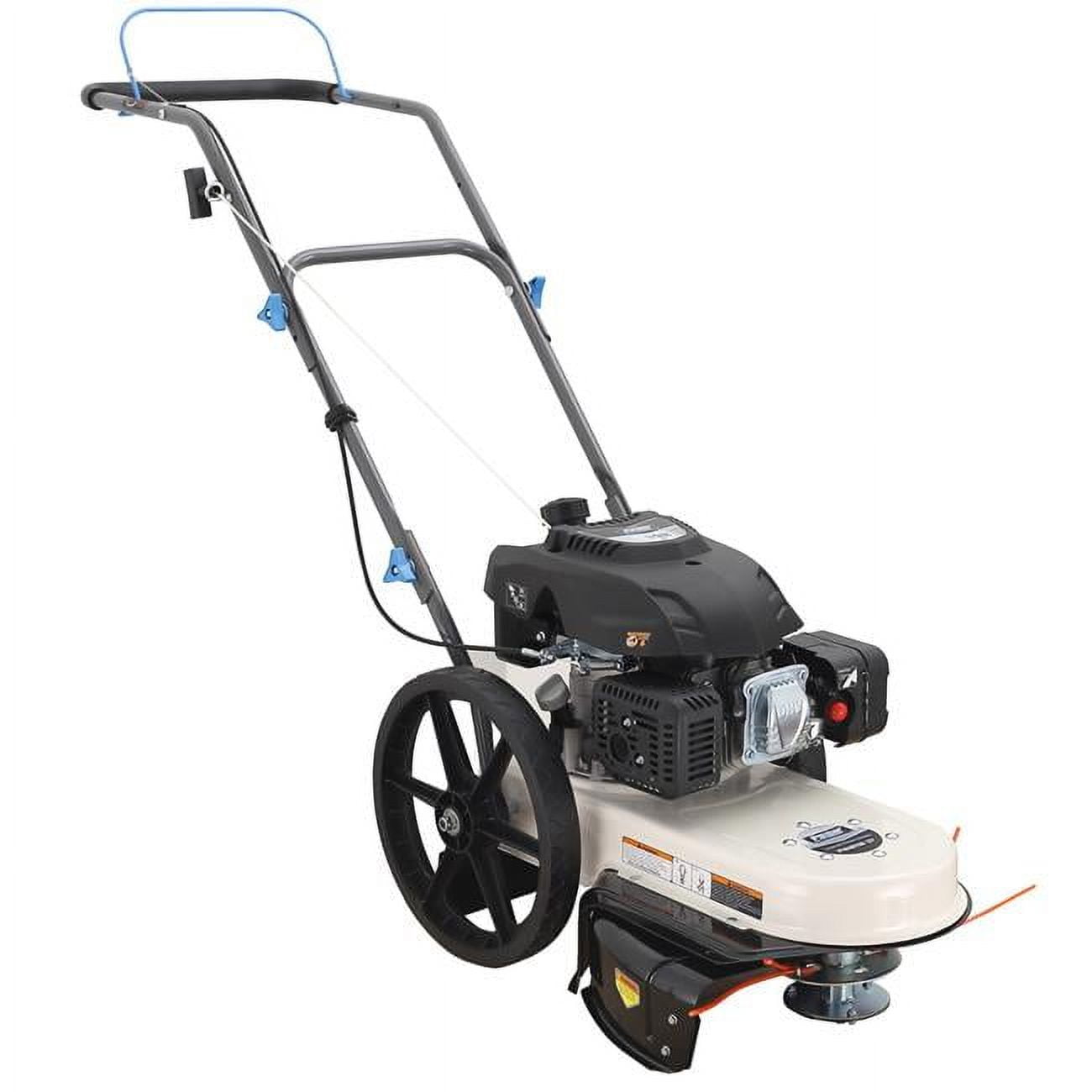 22 in. 173 cc Gasoline White Walk-Behind Push Field String Trimmer ...