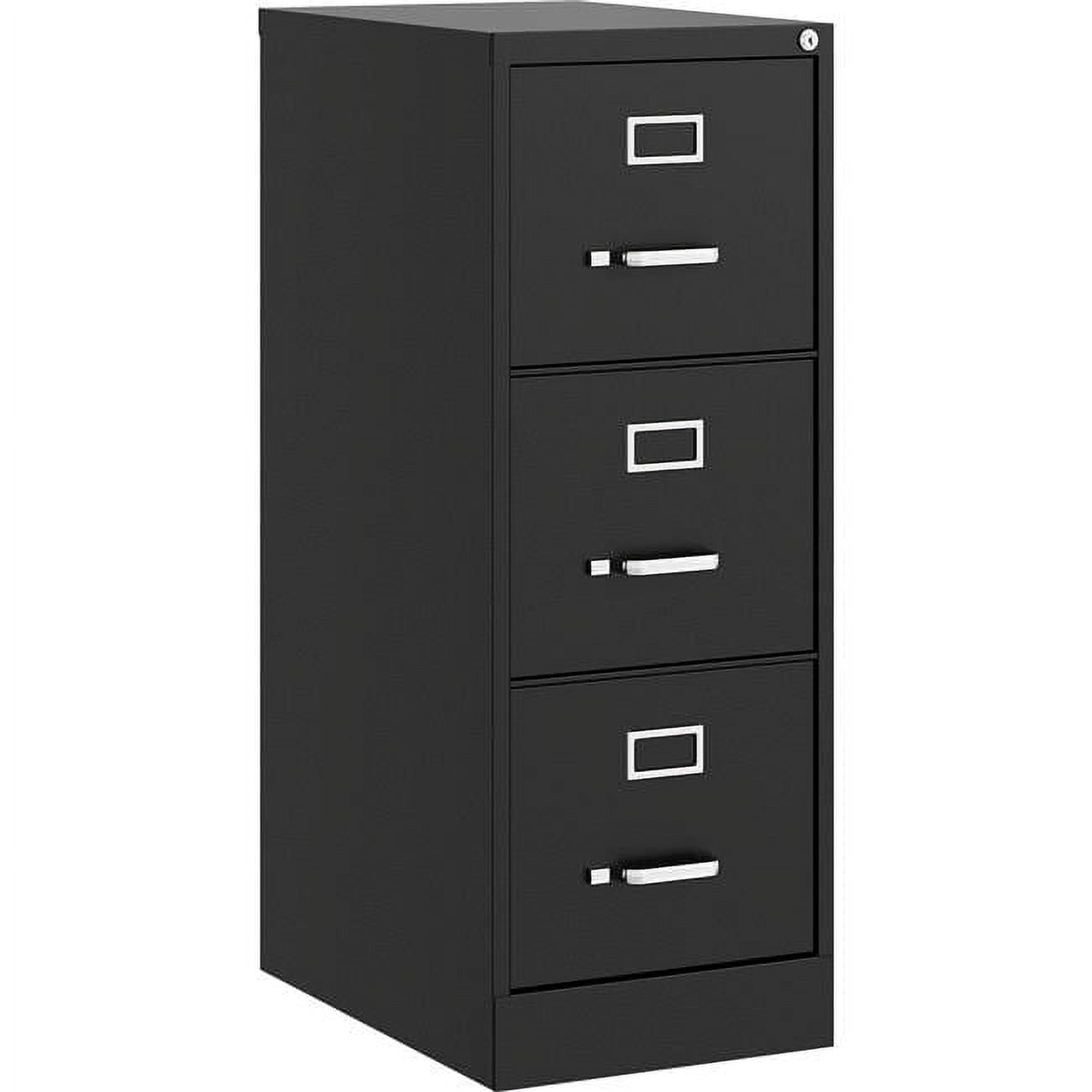 22 in. 3 Drawer Vertical File, Black - Walmart.com