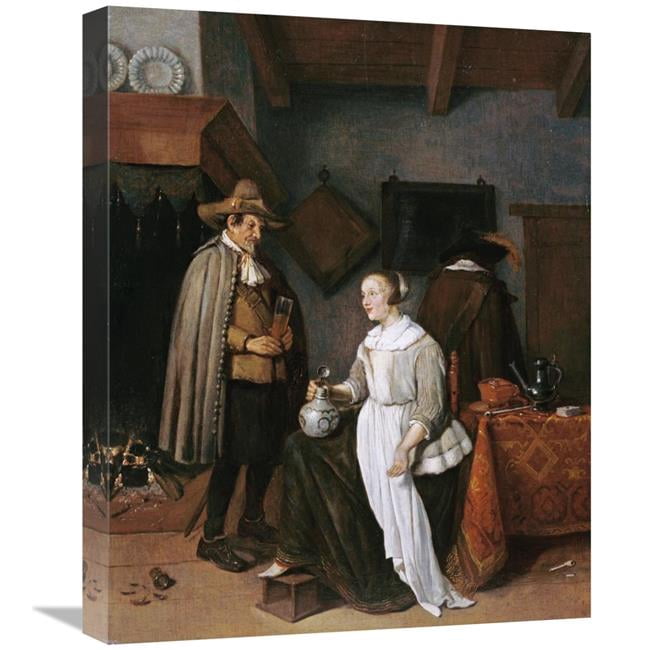 22 in. A Soldier Drinking with a Young Woman Art Print - Quiryn ...