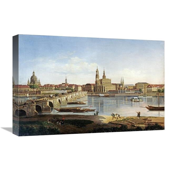 22 in. A View of Dresden Art Print - Karl Gottfried Traugott Faber ...