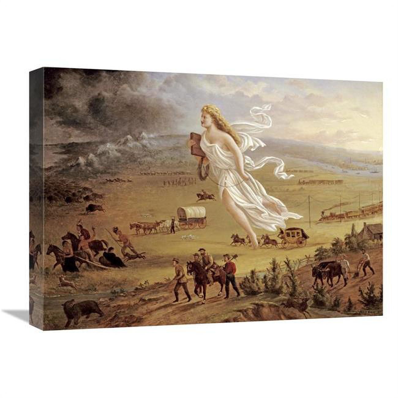 22 in. American Progress Art Print - John Gast - Walmart.com