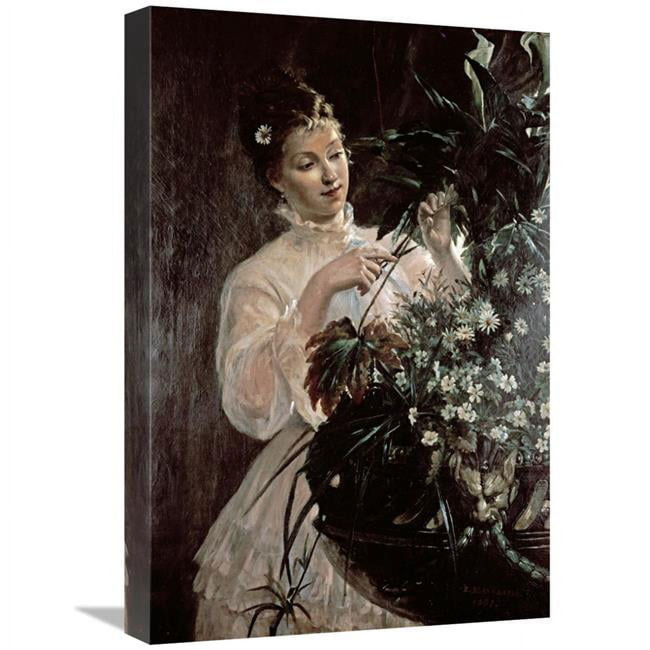 22 in. Arranging Flowers Art Print - E. Blanc-Garin - Walmart.com