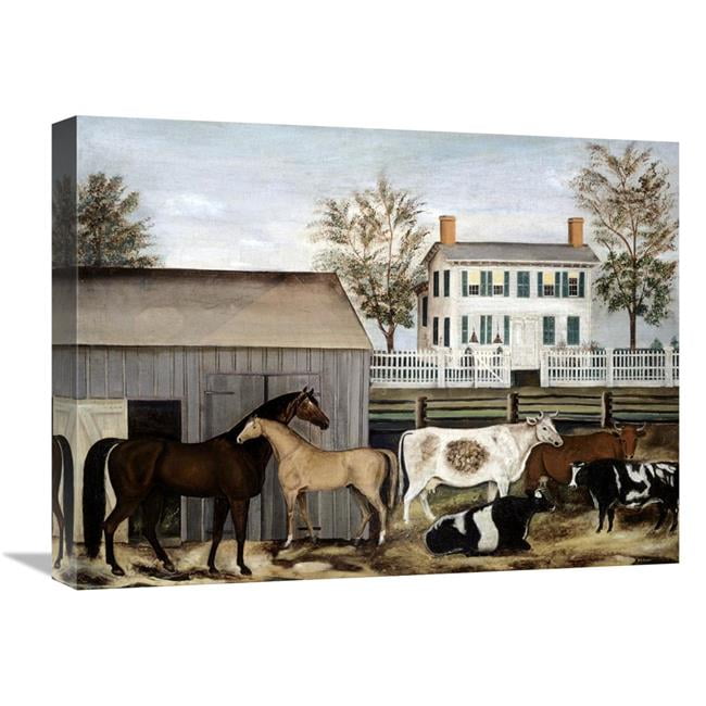22 in. Barnyard Art Print - A.E. Zeliff - Walmart.com