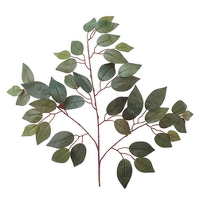 22 in. Capensia Ficus Leaf Spray Faux Plants & Trees - Walmart.com