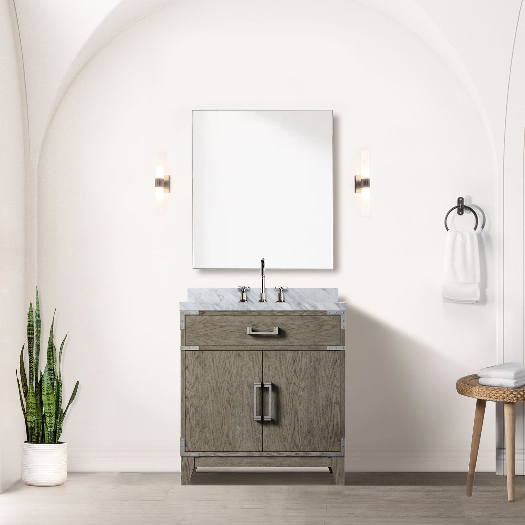 22 in. Depth & Soft Close Feature | Single Bath Vanity in Bathroom ...