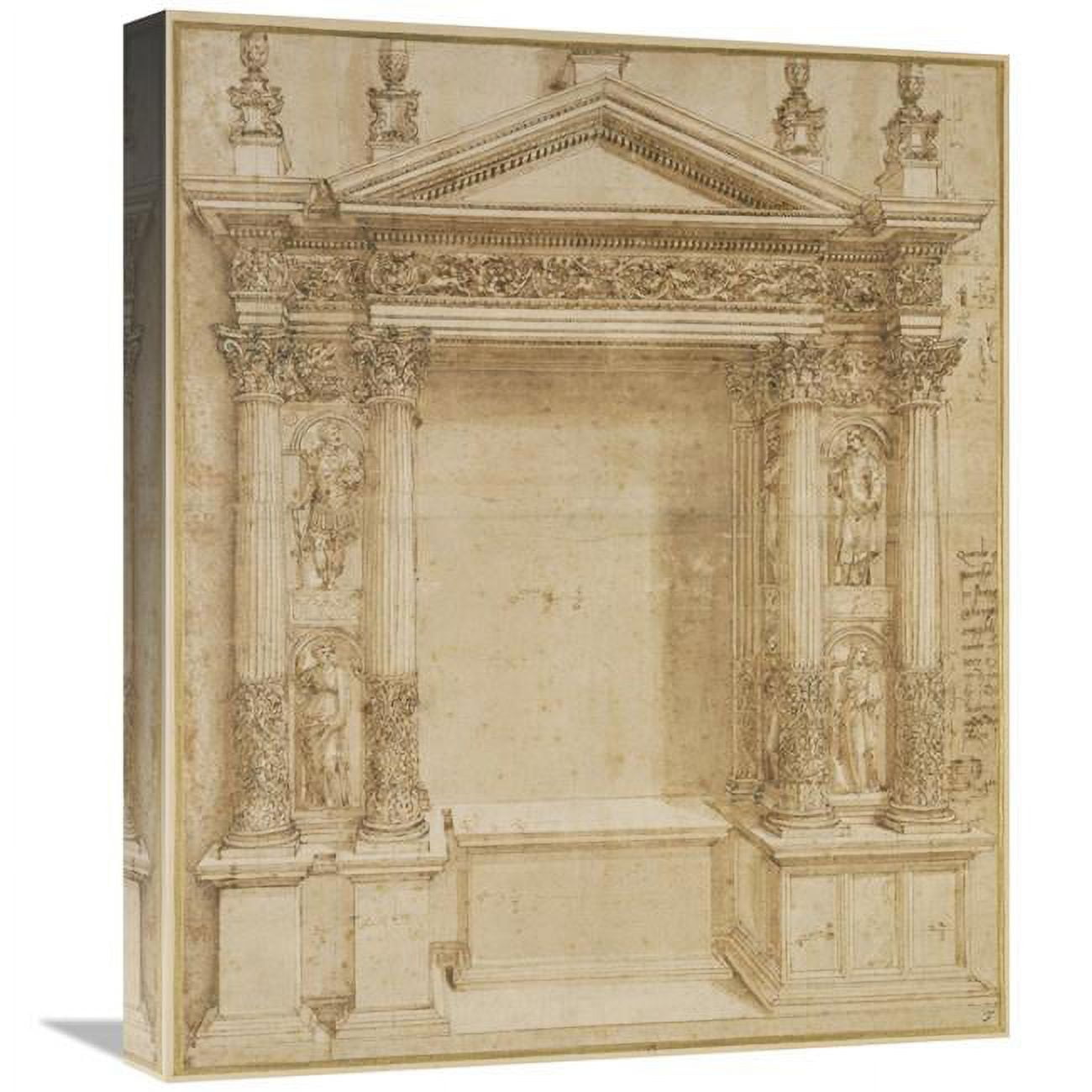 22 In Design For An Altar Ca 1527 Art Print Baldassare Peruzzi