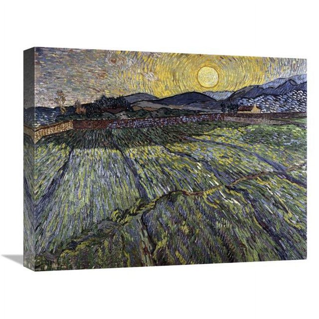22 in. Enclosed Field with Rising Sun, Saint-Remy Art Print - Vincent ...