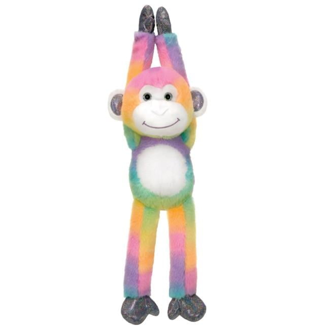 22 in. Hanging Monkey Plush, Rainbow Sherbert - Case of 24 - Walmart.com
