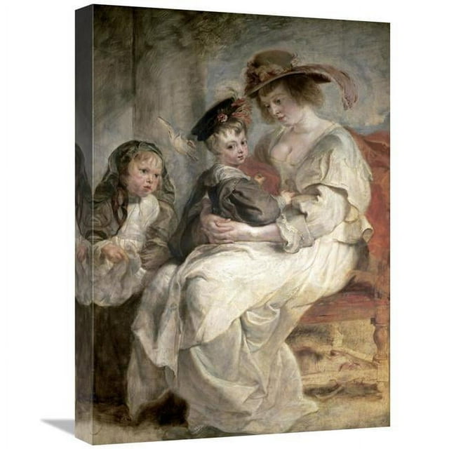 22 in. Helena Fourment & Her Children, Claire-Jeanne & Francois Art ...