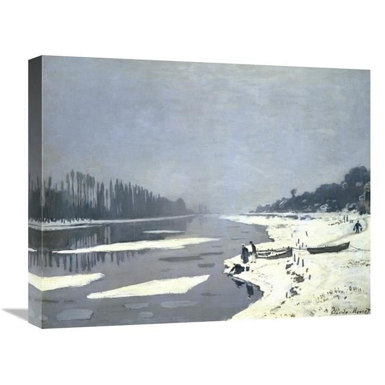 22 in. Ice Floes on the Seine at Bougival, 1868 Art Print - Claude ...