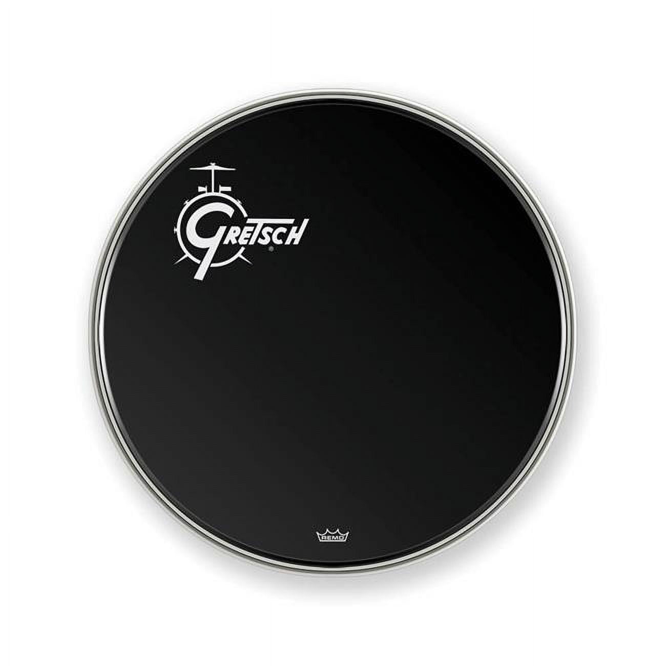 22 in. Offset Logo Bass Drum Head, Ebony - Walmart.com