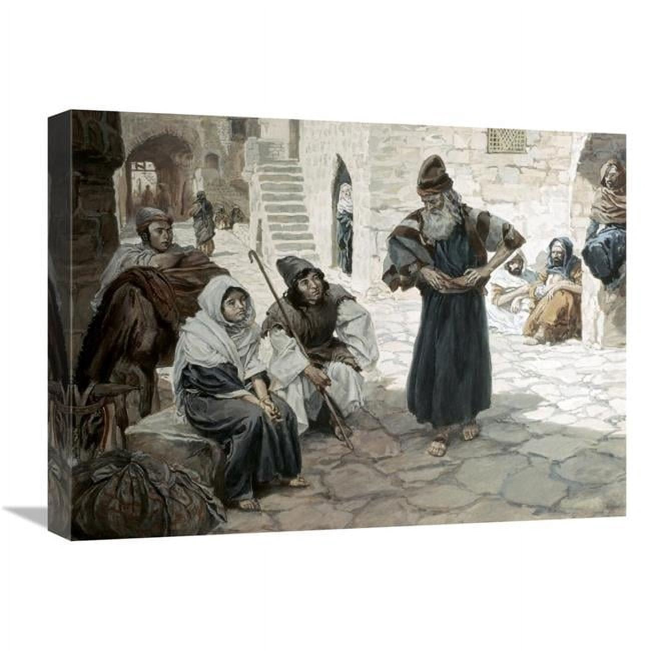 22 in. Old Man Invites the Levite Art Print - James Tissot - Walmart.com
