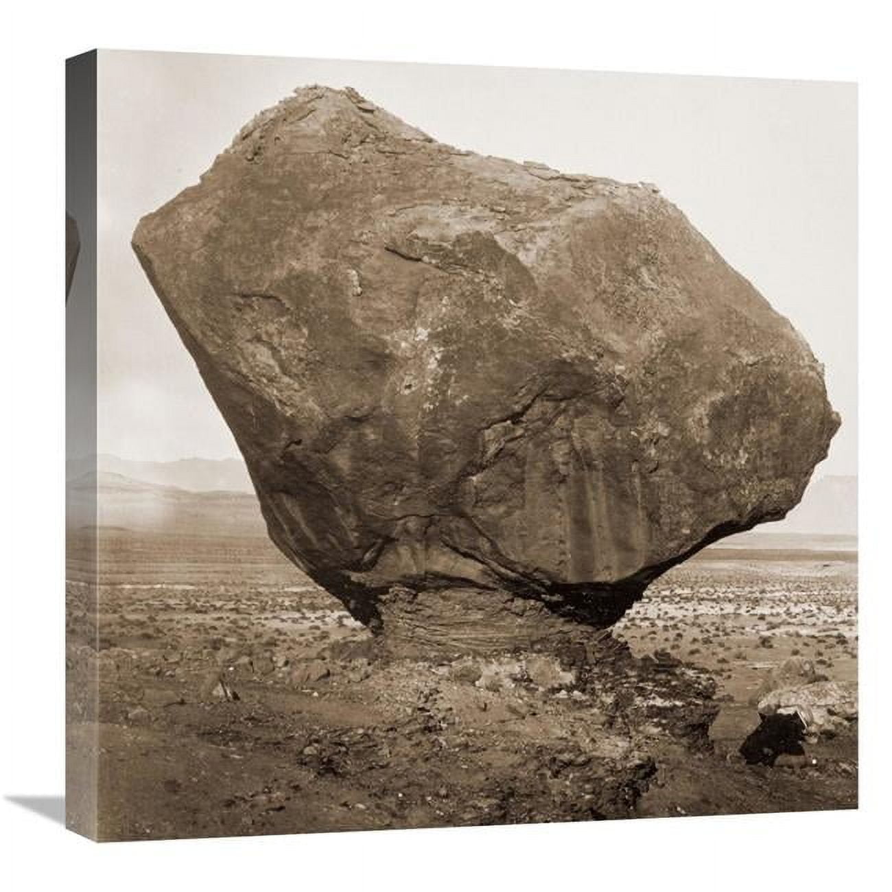 22 in. Perched Rock, Rocker Creek, Arizona with Sitting Man, 1872 Art ...