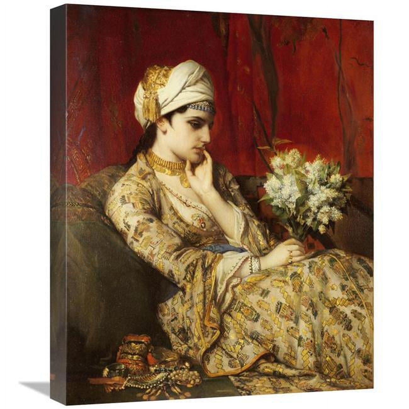 22 in. The Odalisque Art Print - Jan Frans Portaels - Walmart.com