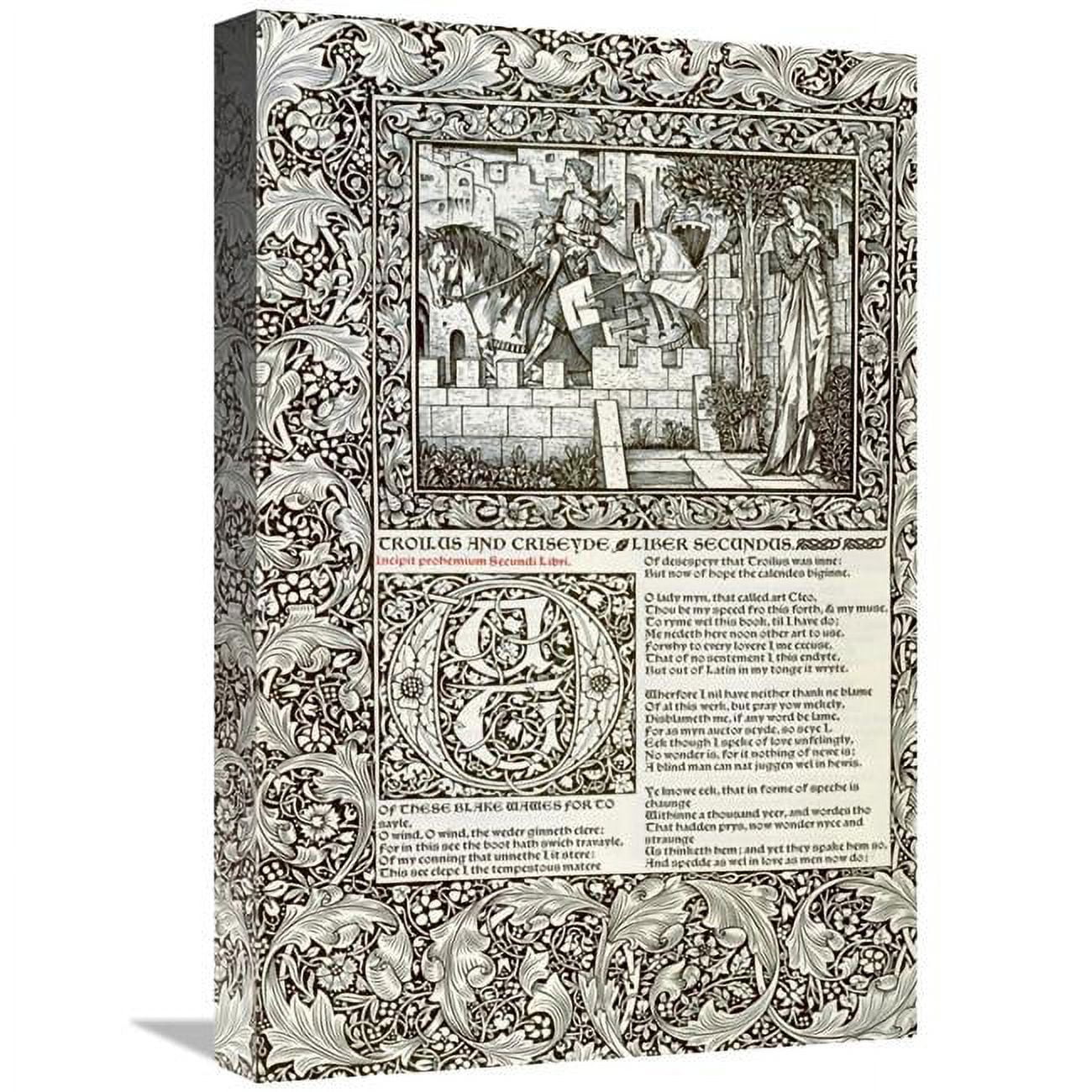 22 in. Troilus & Criseyde, Liber Secundus Art Print - William Morris ...