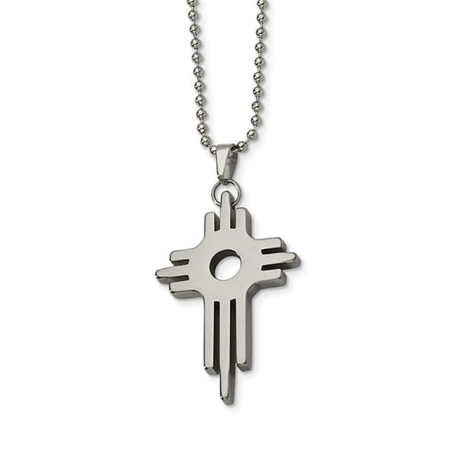 22 in. Tungsten Cross Necklace - Walmart.com