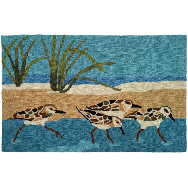 22 in. x 34 in. Accents Oceanside Sandpipers Indoor Rug - Walmart.com