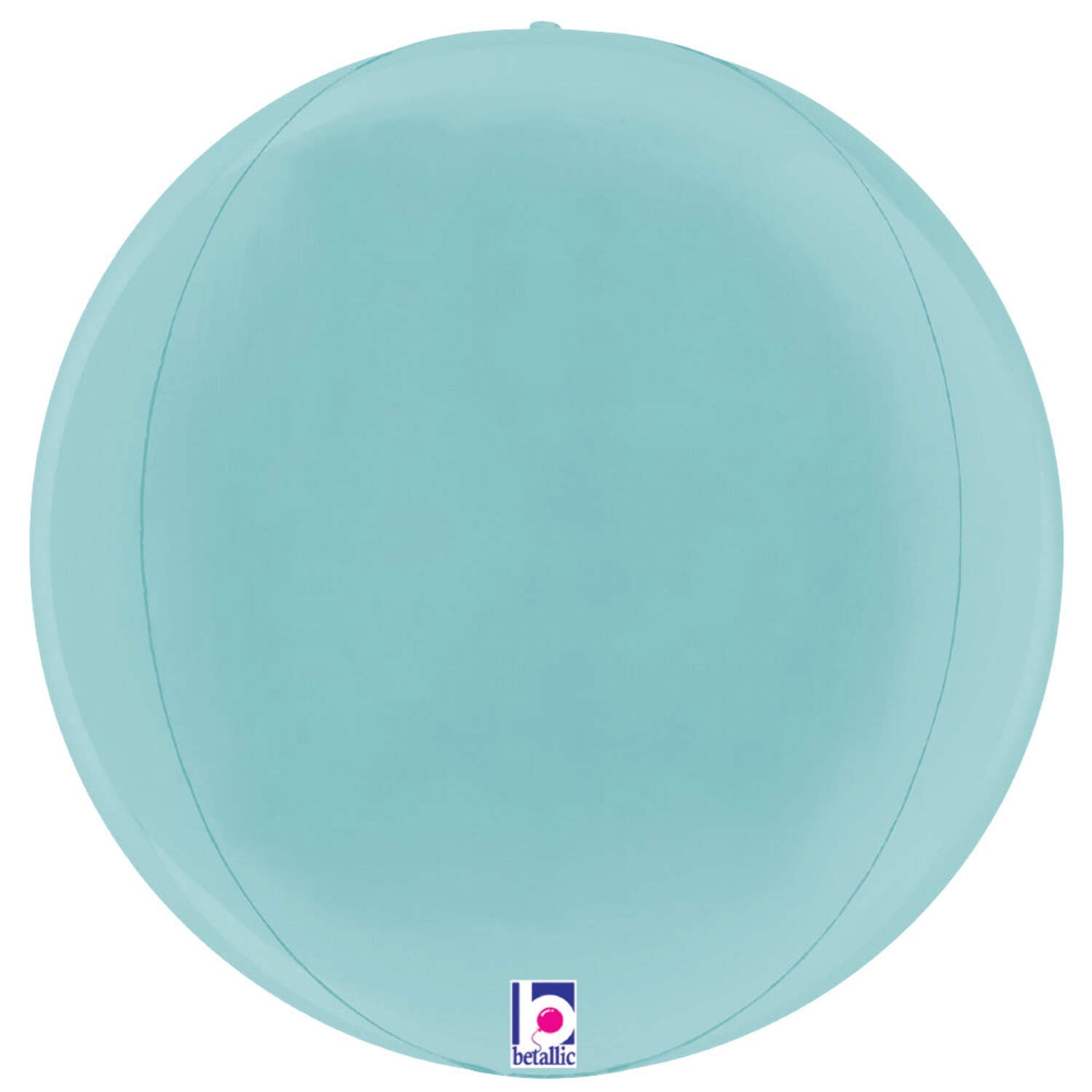 22 inch Betallic Dimensionals Pastel Blue Globe Foil Mylar Balloon ...