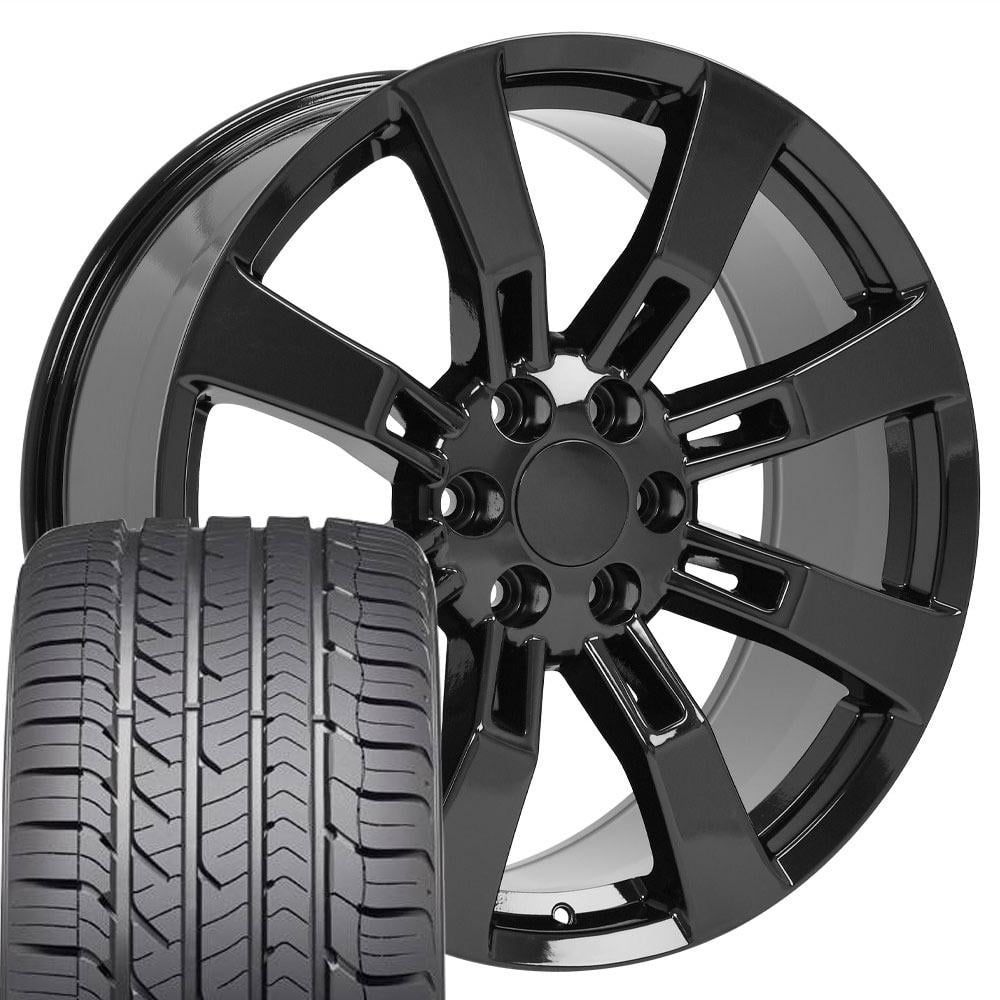 OE Wheels CA82 22 Inch Rims and Tires Fit Escalade Style 6x139.7 22x9 ...
