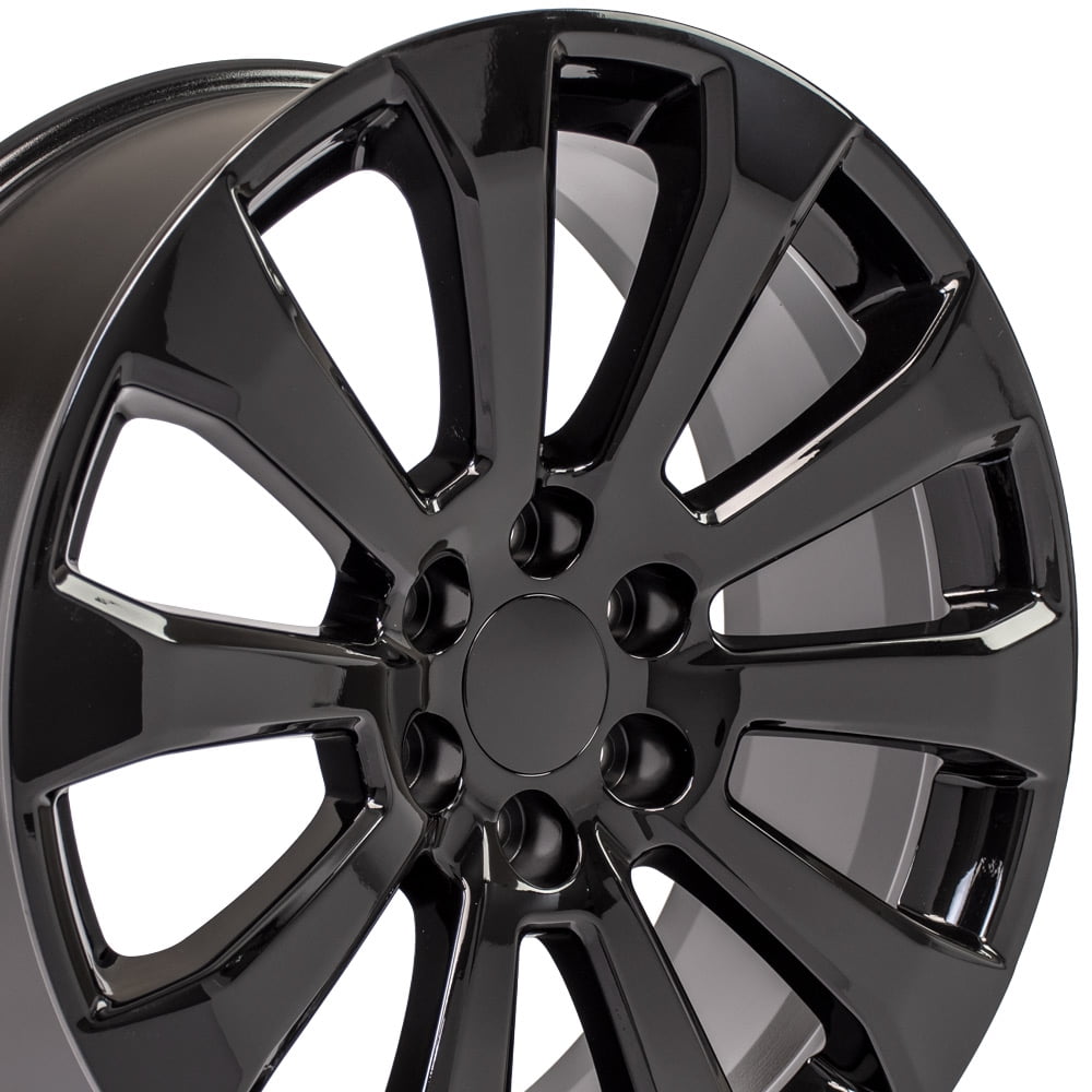 22 inch Black 5922 OE Wheels Rims Set of (4) Fit Chevrolet High Country ...