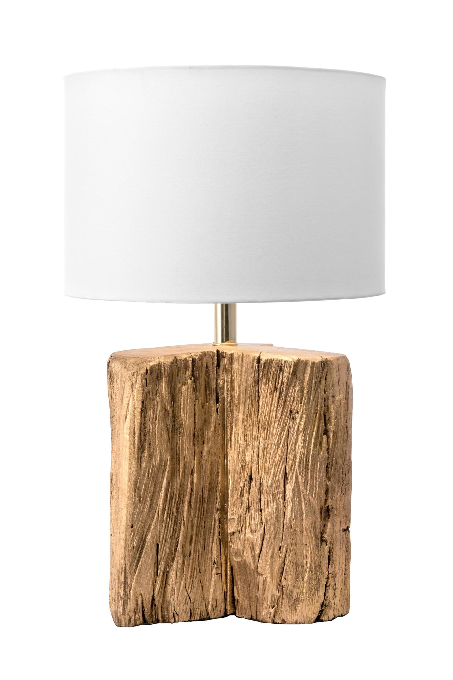 22-inch Bunyan Wood Cut Cotton Shade Table Lamp - Walmart.com