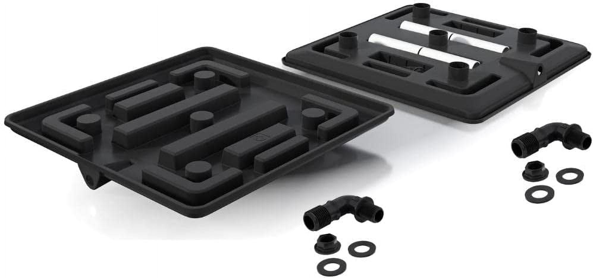 22" inch Ez-Pz Runoff Drain Tray (2 Pack) | Elevated Plant Saucers for ...