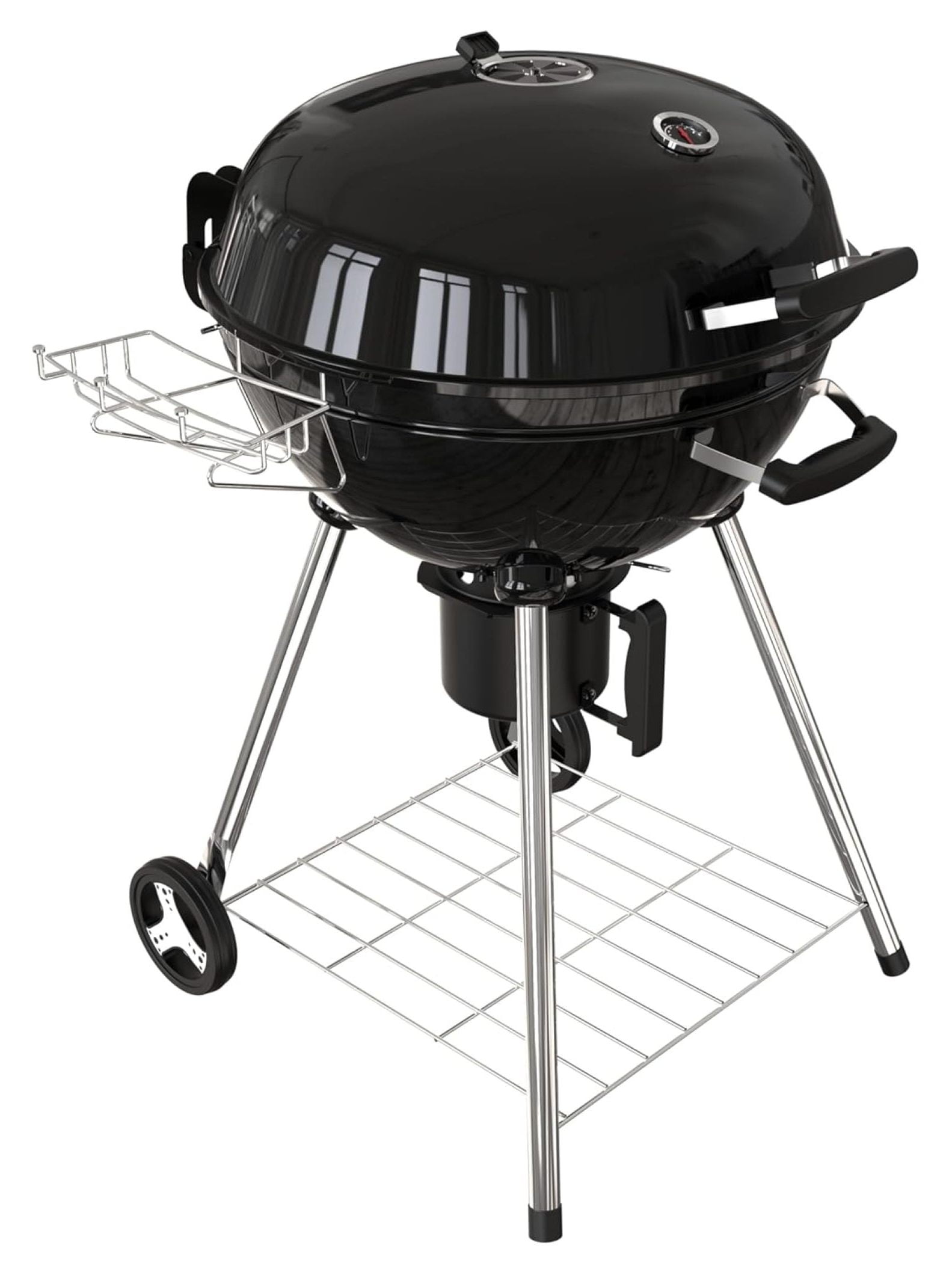 22 inch Premium Charcoal Grill, Portable Kettle Barbecue Grill, Round ...