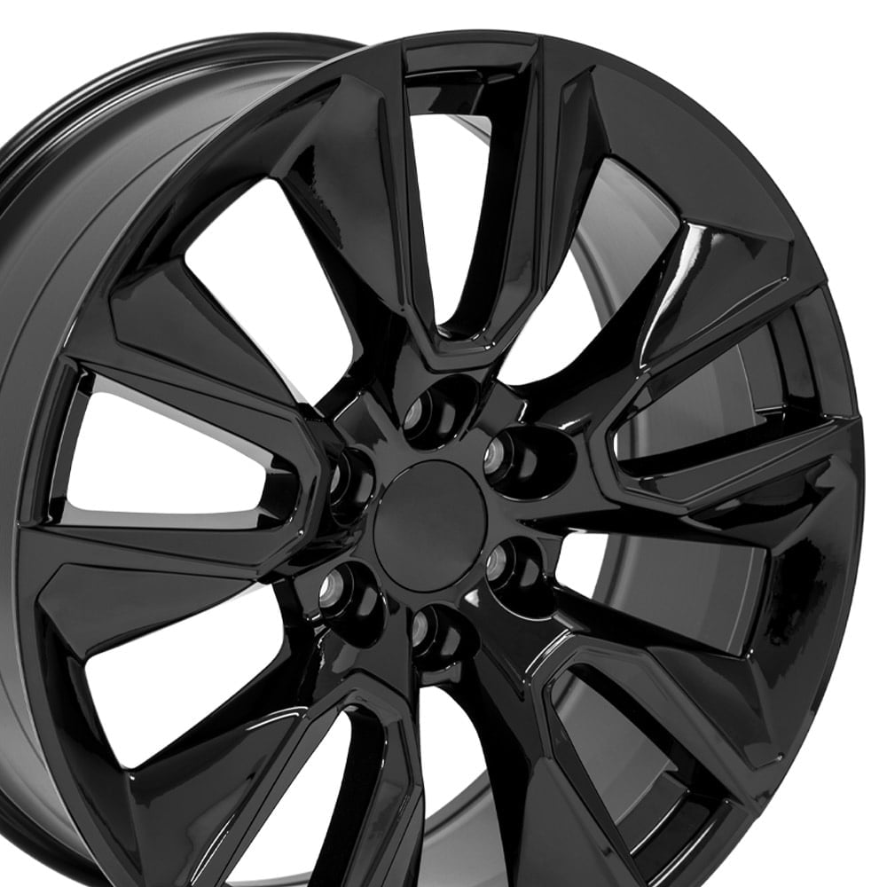 22 inch Replica Wheel Rim fits Chevrolet Silverado 1500 - CV32 Black ...