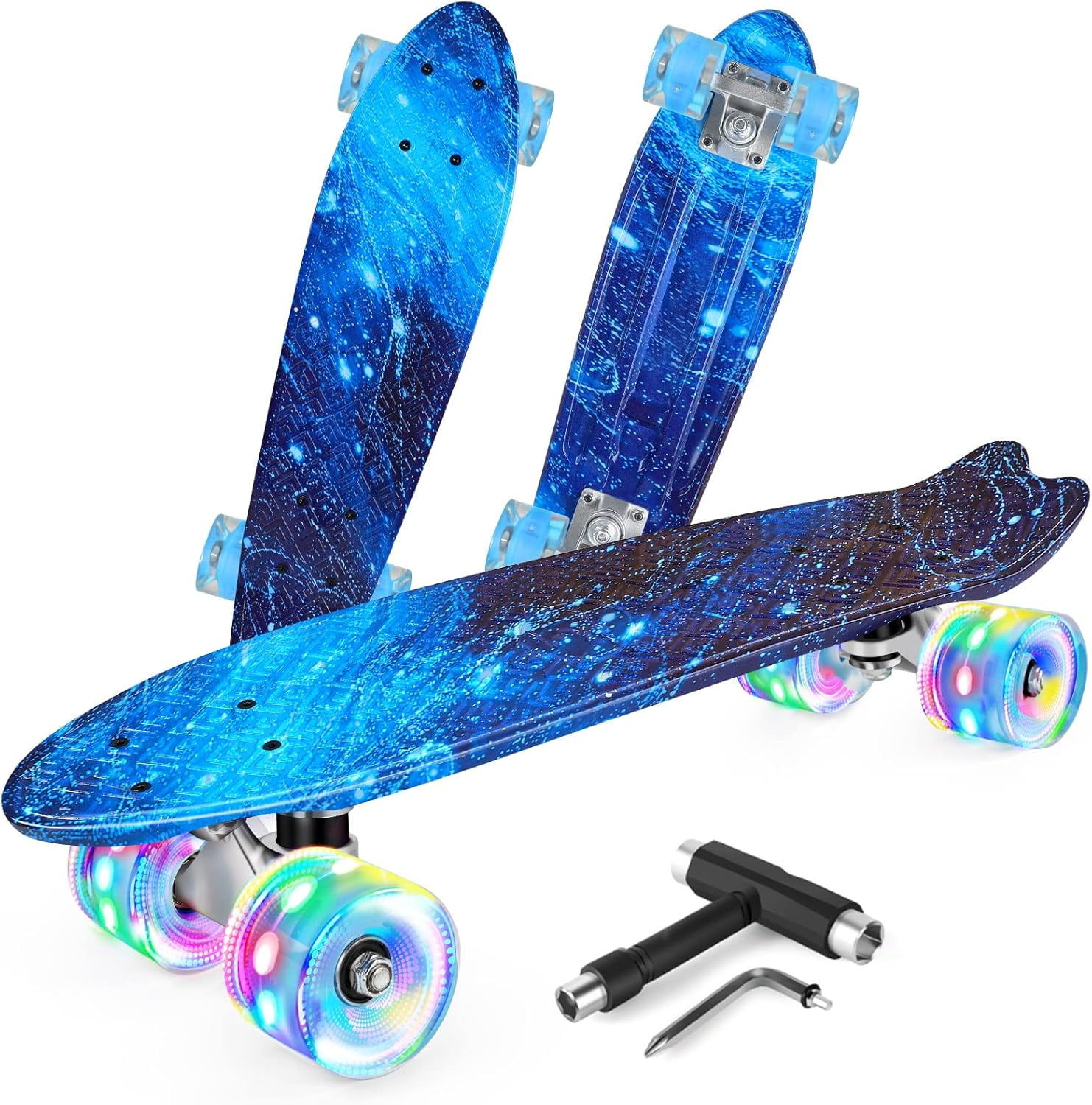 22 inch Skateboards for Kids, Cruiser Skateboard for Beginners Girls ...