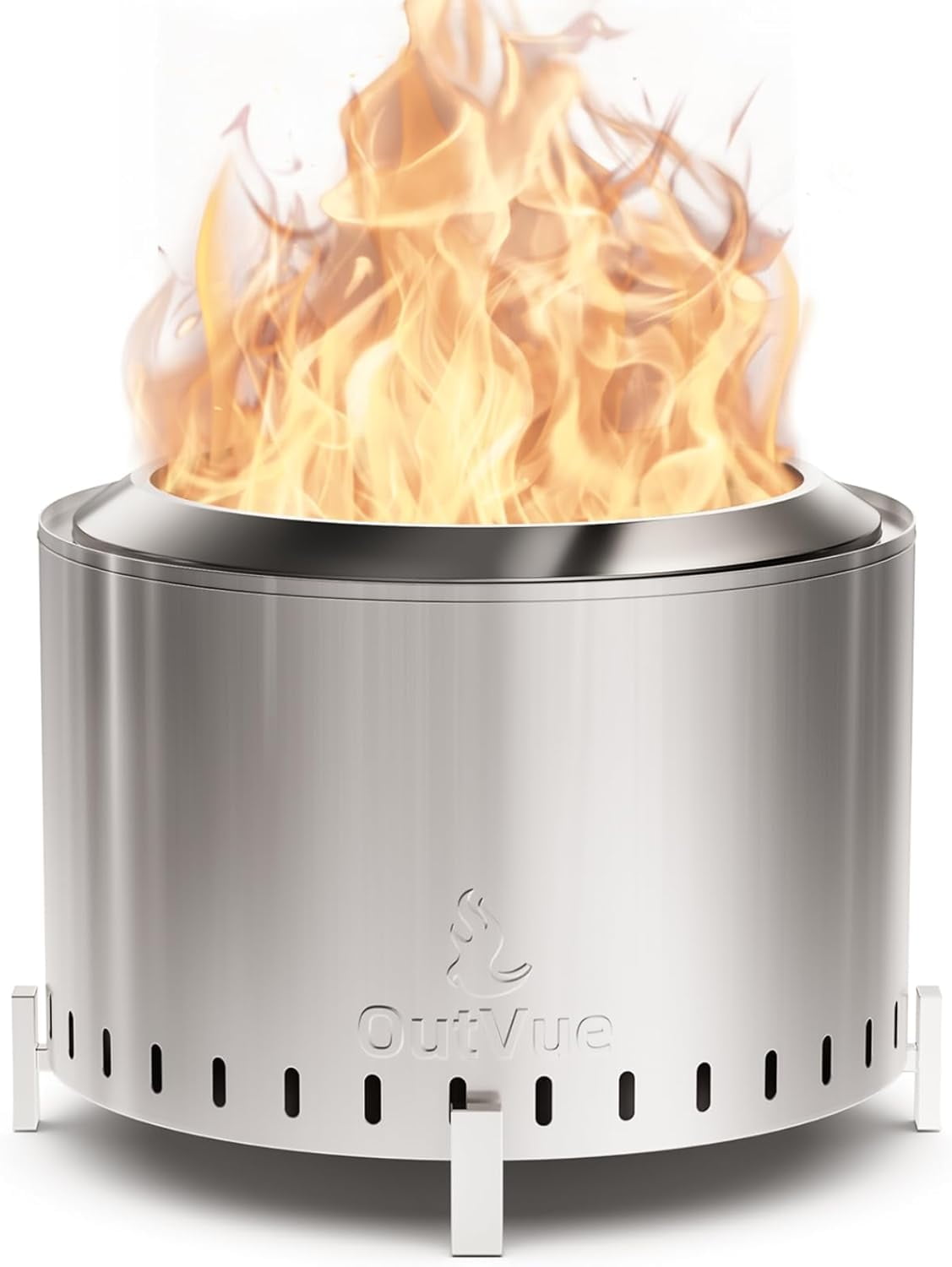 22 inch Stainless Steel Smokeless Fire Pit, Outdoor Smokeless Firepit ...