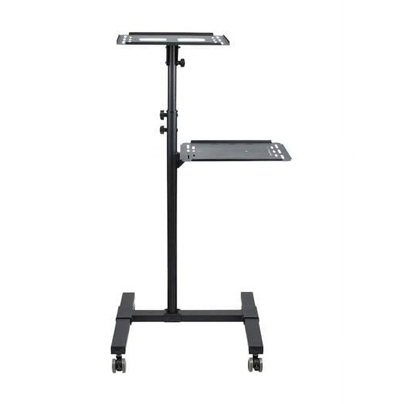 22 lbs Black Mobile Projector & Laptop Stand, Vented Shelves - Walmart.com