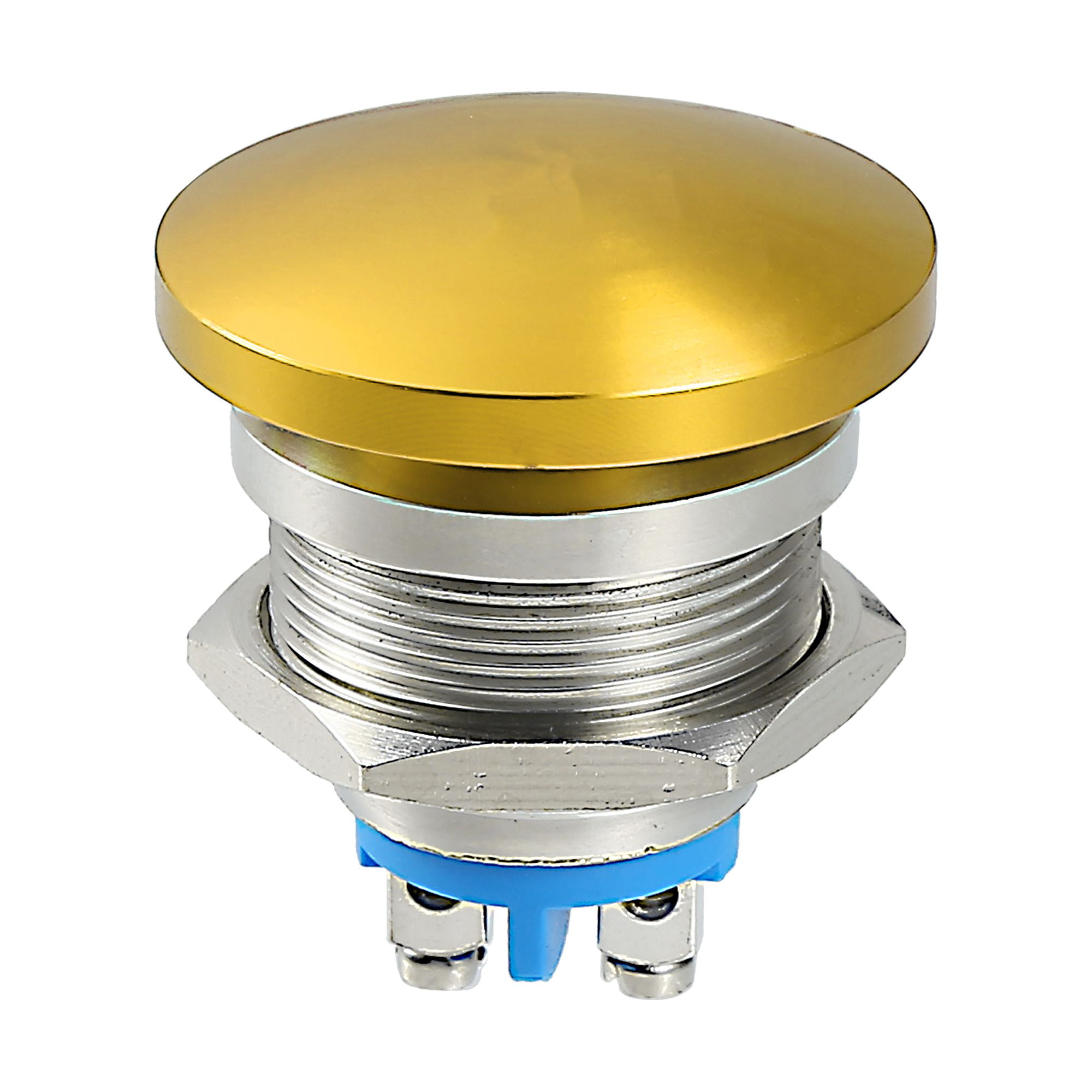 22 mm Momentary Push Button Switch Metal Head Round Start Button AC/DC ...