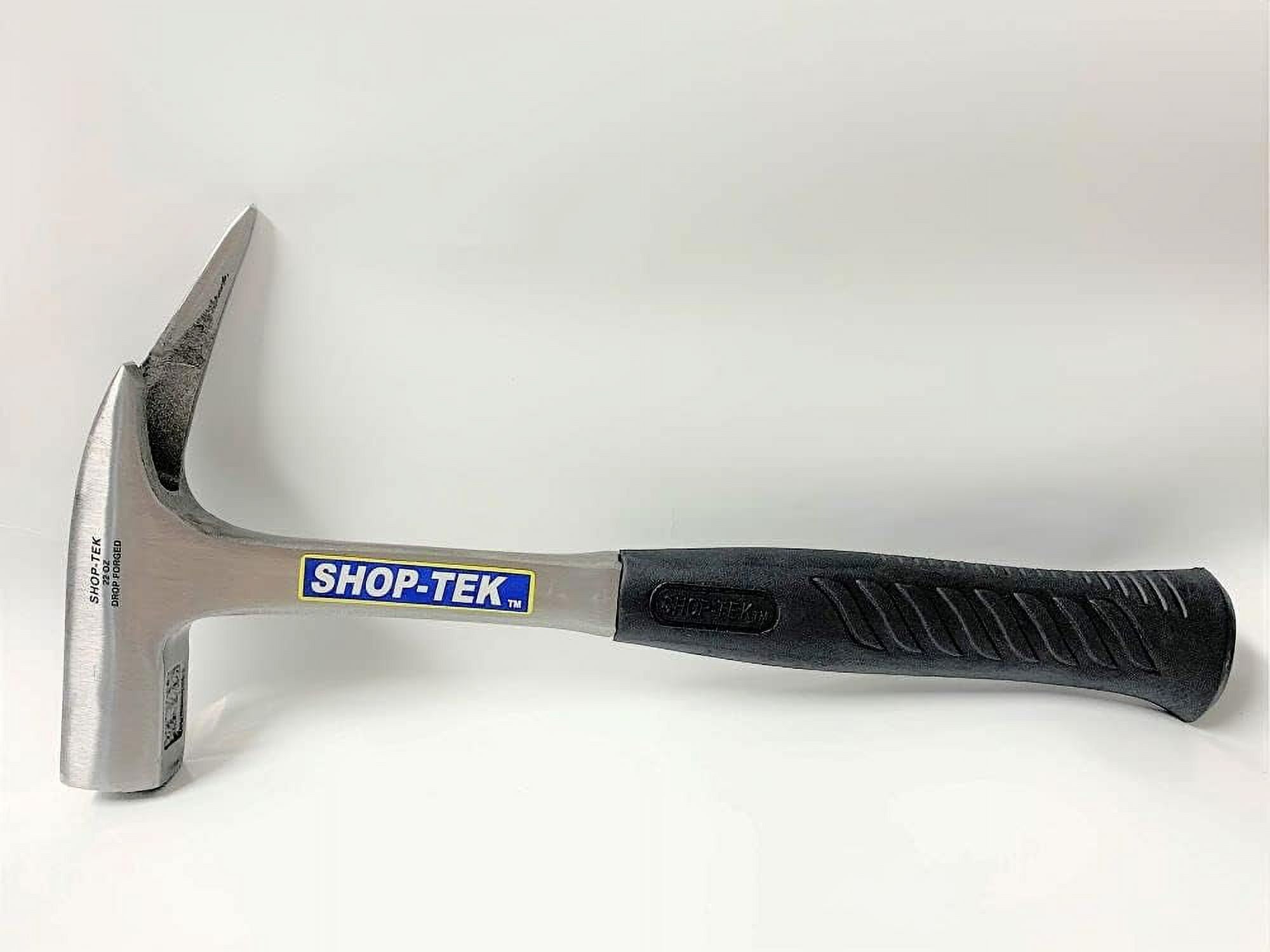 22-oz Brick Hammer, One Piece Forged Alloy Steel with Magnetic Holder ...