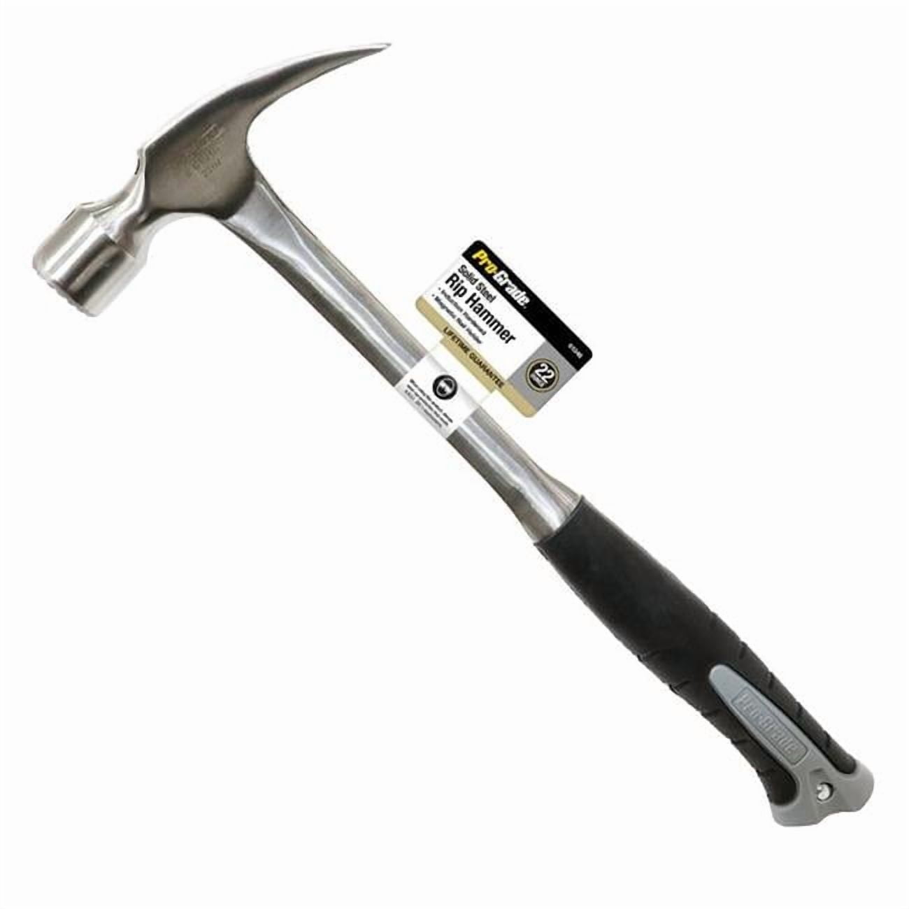 22 oz Framing Hammer with Solid Steel Milled Face Gel Grip - Walmart.com