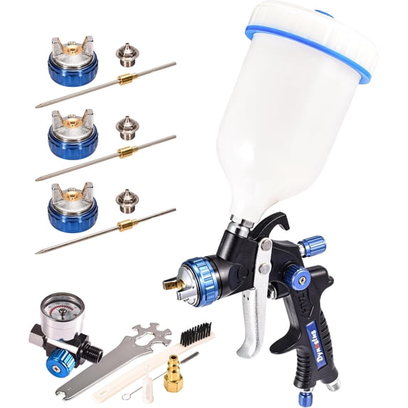 22 oz. Professional Composite HVLP Air Spray Gun Detail Paint Sprayer ...