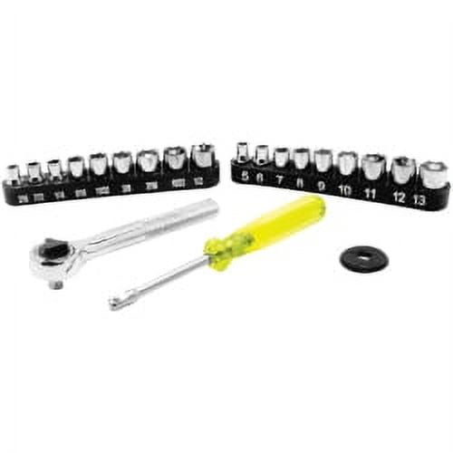 22 pc 1/4"" DR Socket Set - Walmart.com
