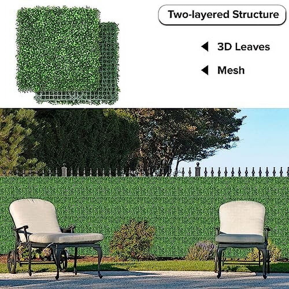 22 pcs 20" x 20" Artificial Boxwood Panel Hedge Topiary Plant Grass ...