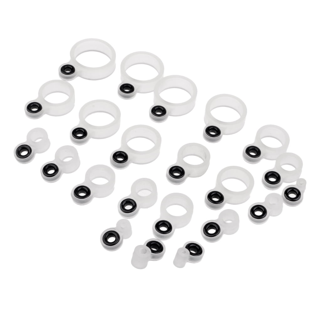 22 piece Silicone Fishing Rod Guides Line , Telescopic Rod Eyes Eyelets ...