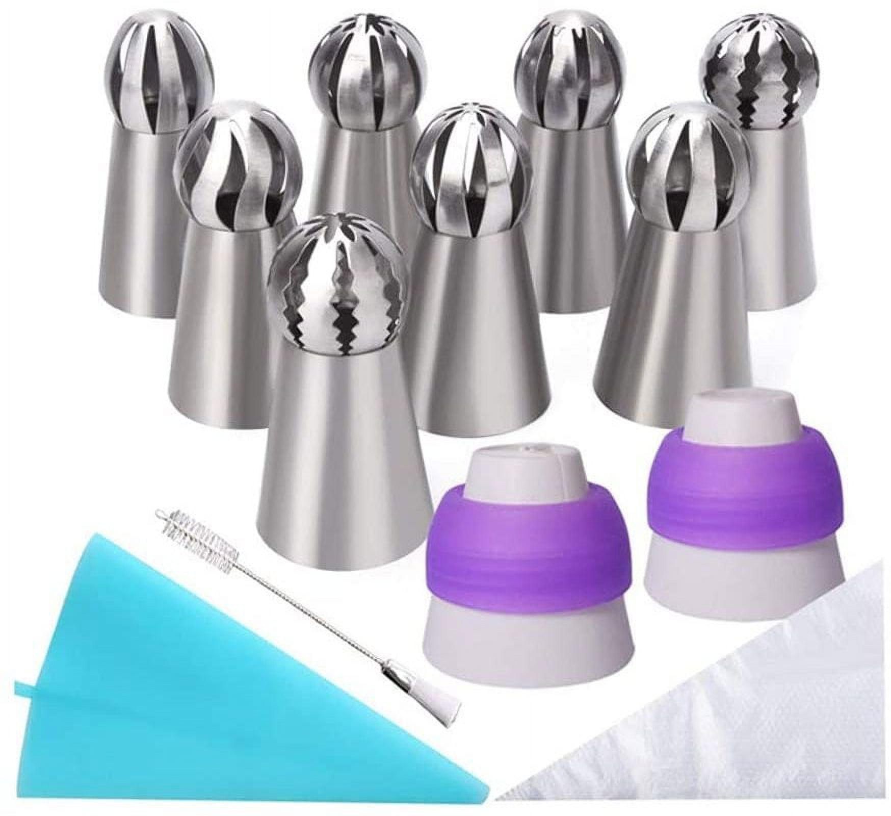 22-piece set stainless steel Russian nozzles cake flower piping nozzles ...