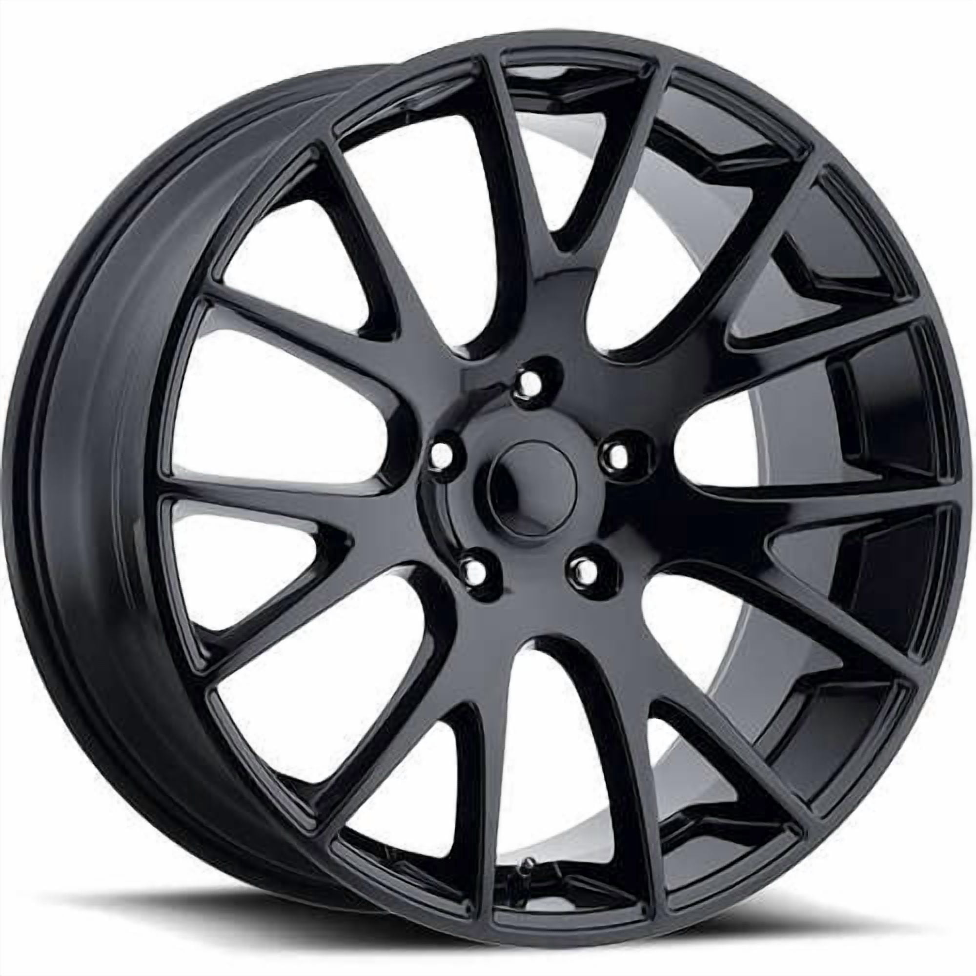 22" x 10" for Ram Truck Hellcat Replica Wheels FR 70 Gloss Black (22" x ...