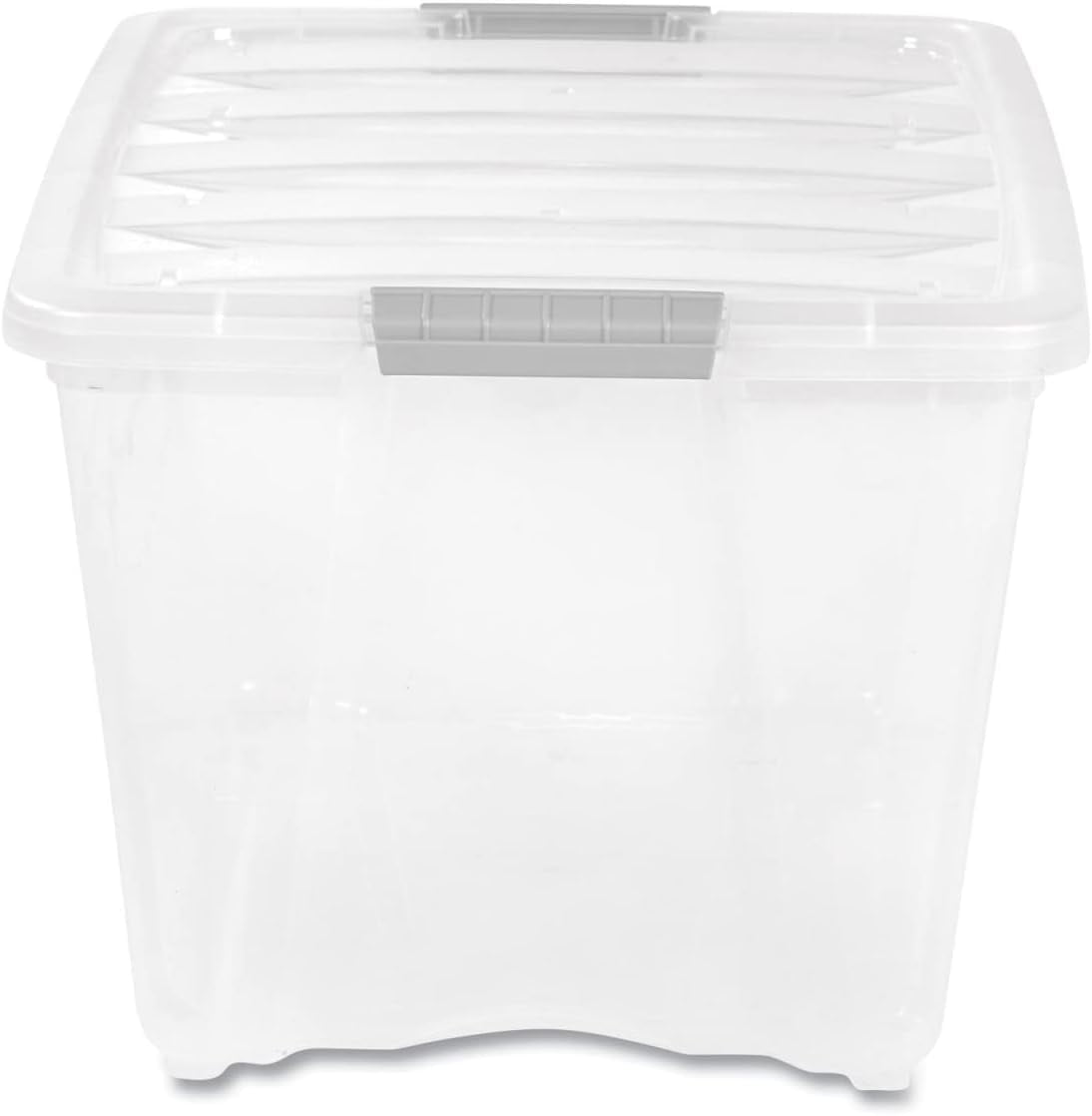 22 x 16.5 x 13.03 in. 54 qt. Stack & Pull Latching Flat Lid Storage Bin ...