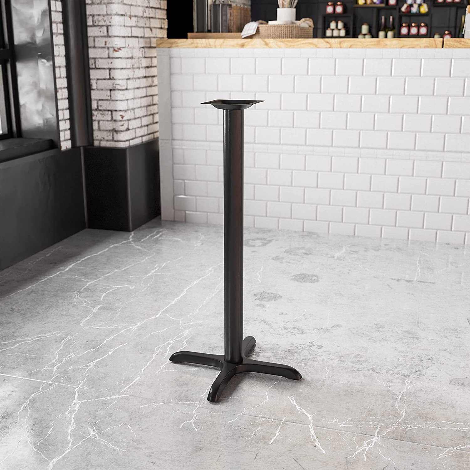 22" x 22" Cast Iron Bar Table X-Base - Walmart.com