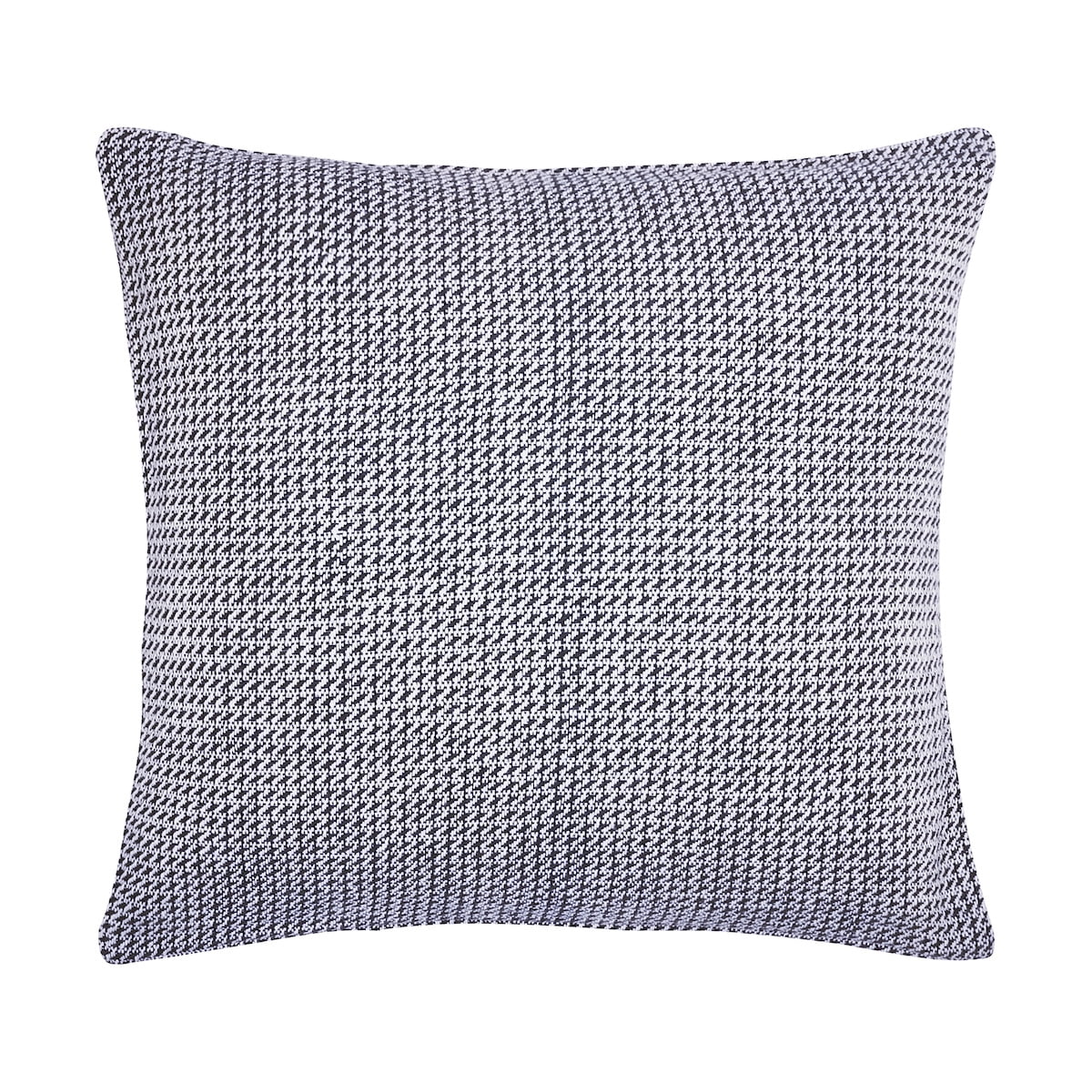 Langford Solid Mini Houndstooth Indigo Blue Cotton Decor Throw Pillow ...