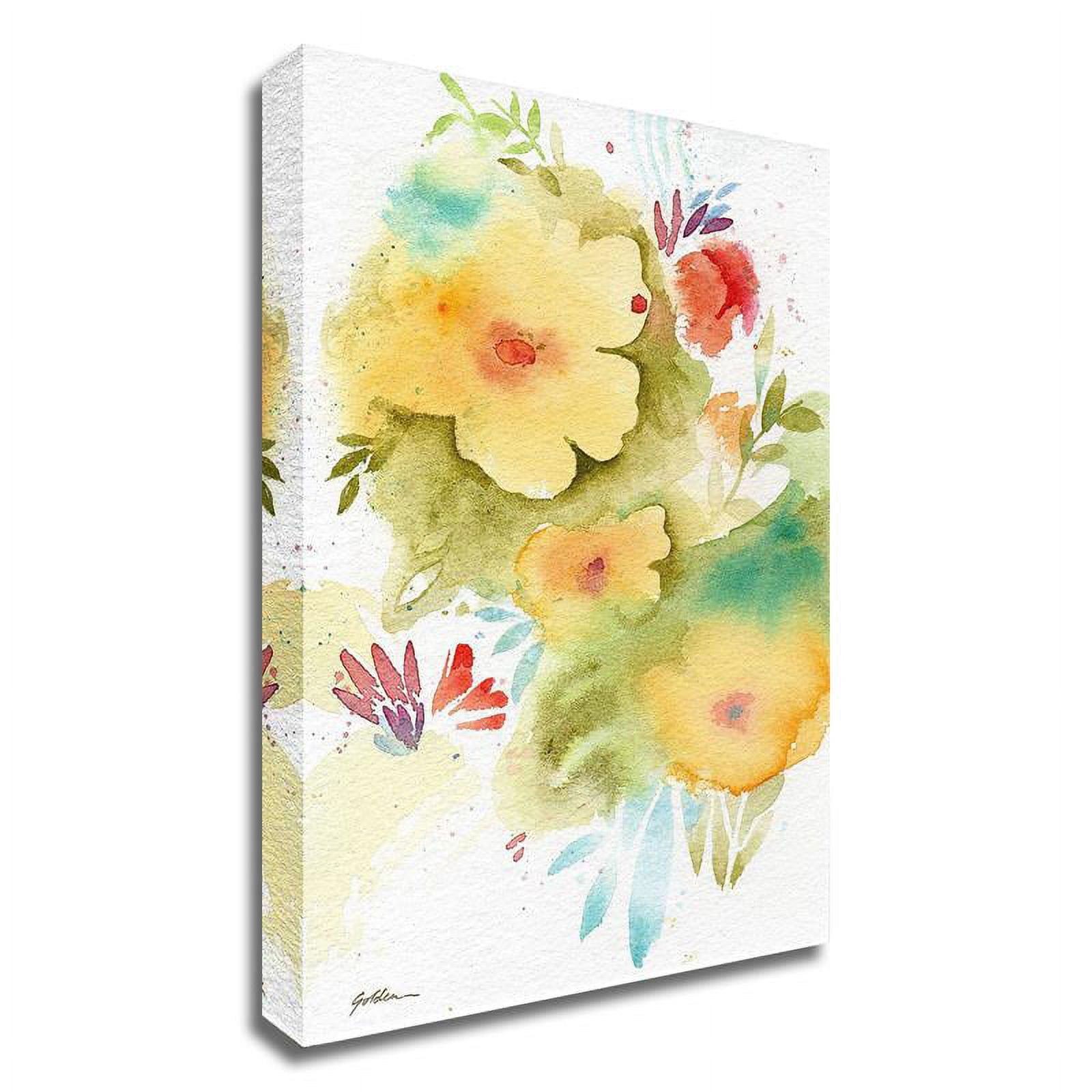 22 x 28 Fiesta Flowers by Sheila Golden - Wall Art Print on Canvas ...