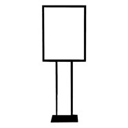 Sandwich Board Signs Outdoor A-Frame Sign Holder 24x36 inches, Black ...